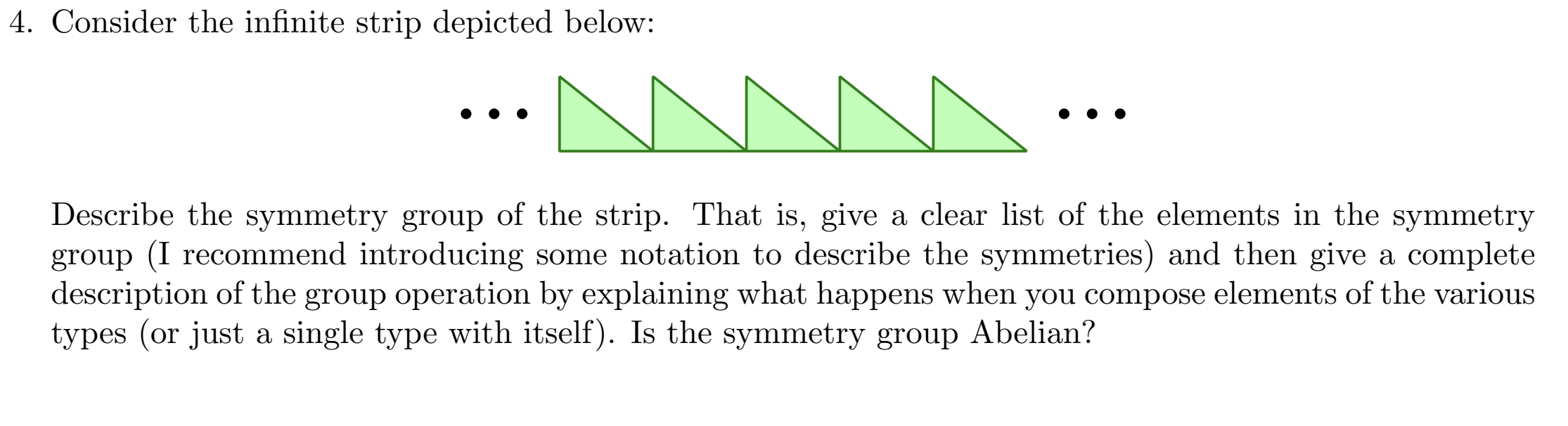 Solved 4. Consider the infinite strip depicted below: | Chegg.com