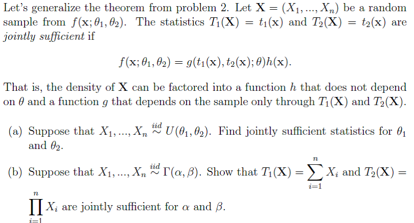 Solved Let's generalize the theorem from problem 2. Let X- | Chegg.com