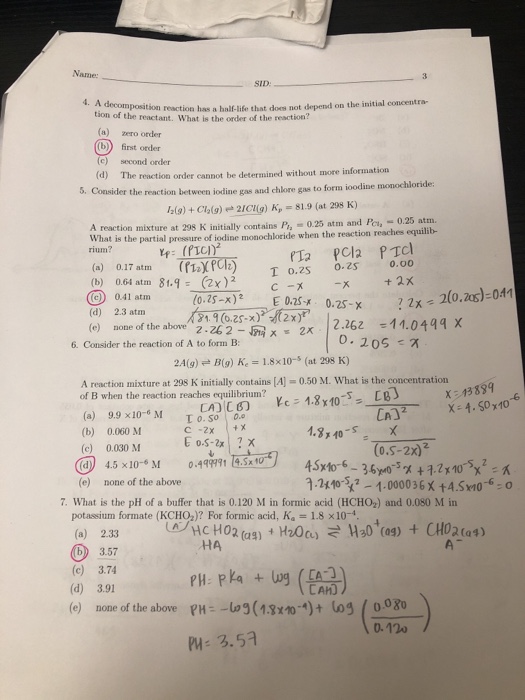 Solved I need help solving this test, I marked the questions | Chegg.com