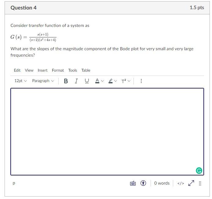 Solved Consider transfer function of a system as | Chegg.com