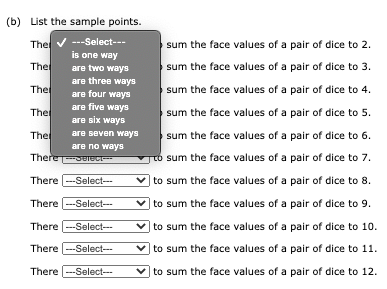 Solved Consider the experiment of rolling a pair of dice. | Chegg.com
