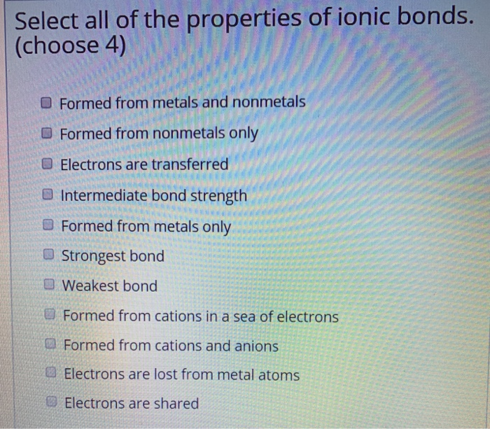 Properties Of Ionic Compounds