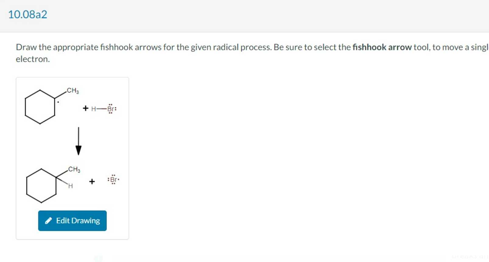 Solved Draw the appropriate fishhook arrows for the given | Chegg.com