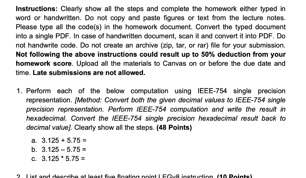 Solved Instructions: Clearly show all the steps and complete | Chegg.com