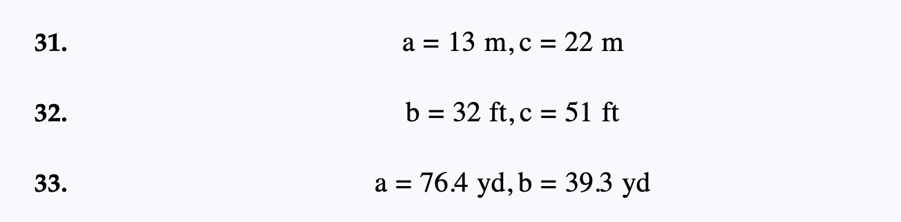 Solved tSolve each right triangle. In each case, If angle | Chegg.com