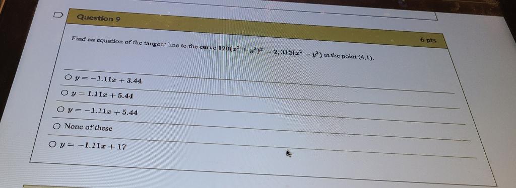 Solved Find an equation of the tangent line to the curve | Chegg.com