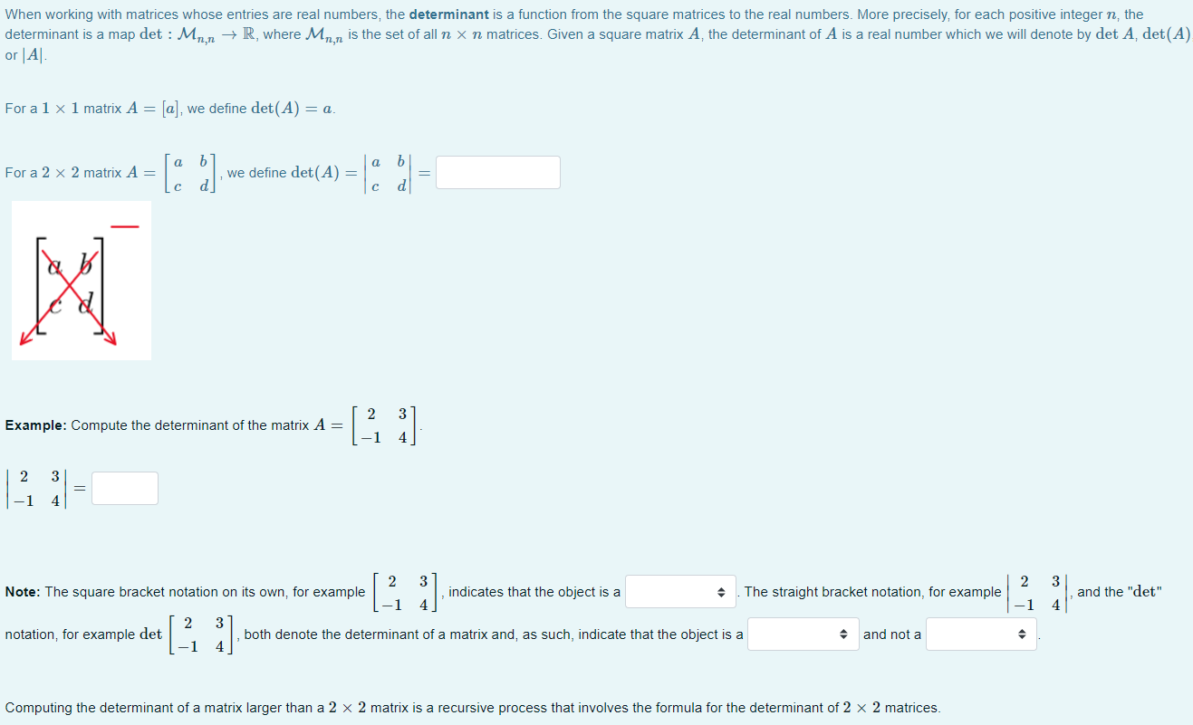Solved When working with matrices whose entries are real | Chegg.com