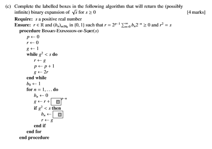 Solved [9 marks) (1) 2. (a) Find the binary expansion of the | Chegg.com