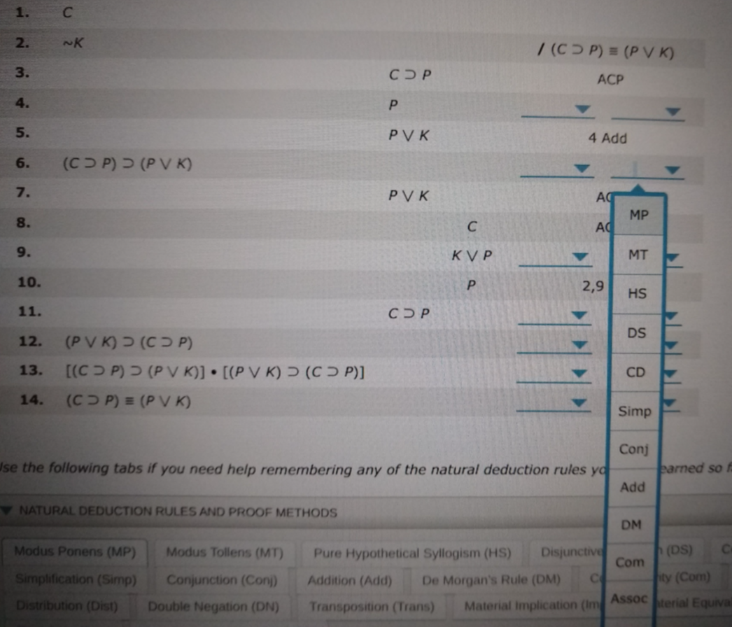Solved One version of the material equivalence (Equiv) rule | Chegg.com
