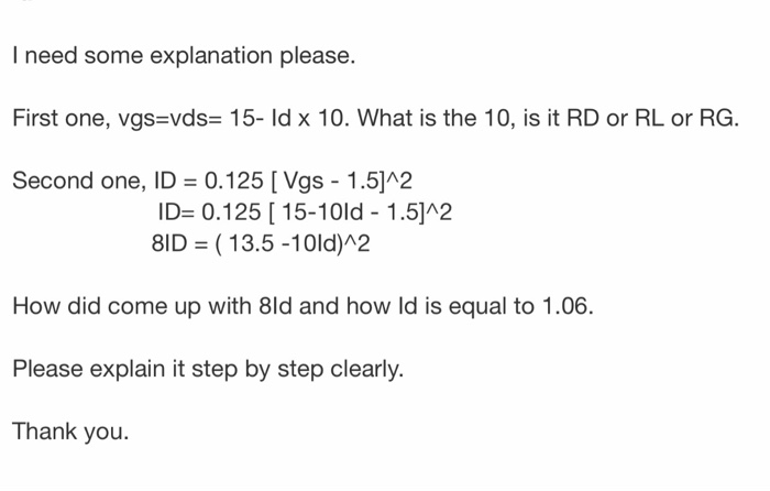 Solved Small-Signal Operation and Models of a MOSFET Example | Chegg.com