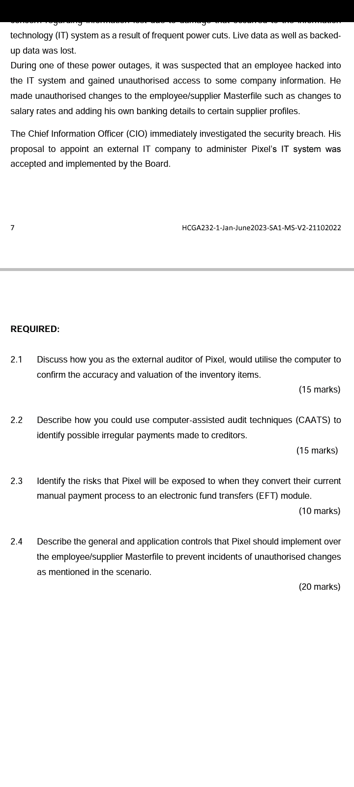 Solved Creditors When suppliers have changes in payment | Chegg.com