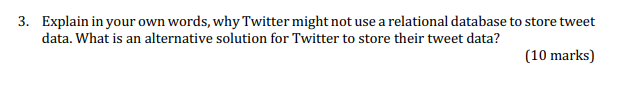 Solved 3. Explain in your own words, why Twitter might not | Chegg.com