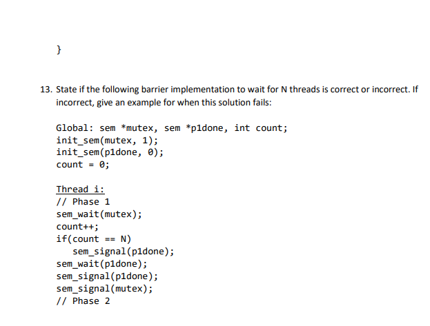 Solved 11. Consider two threads A and B. Suppose both | Chegg.com