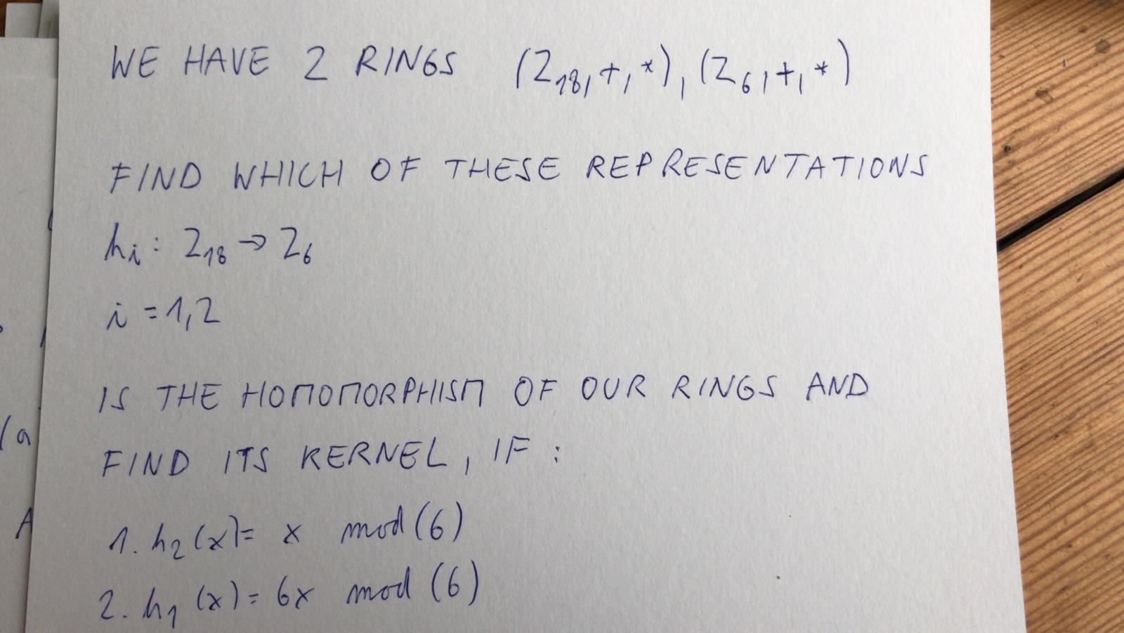 Solved WE HAVE Z RINGS (24817,4),(361+,+) FIND WHICH OF | Chegg.com