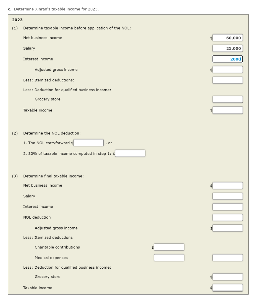 Xinran, who is married and files a joint return, owns | Chegg.com