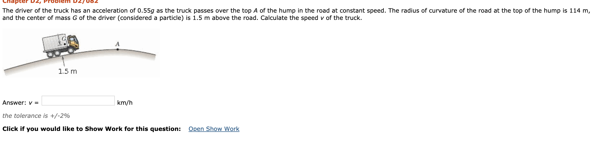 Solved Chapter 12, Problem 12,082 The driver of the truck | Chegg.com