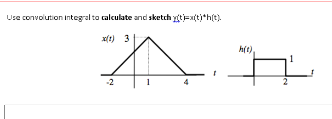 Solved Use convolution integral to calculate and sketch | Chegg.com