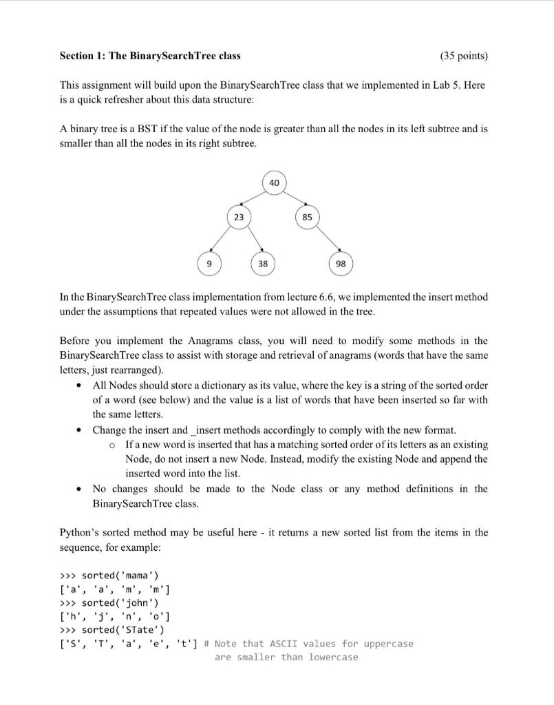 Solved class Node: def __init__(self, value): self.value = | Chegg.com