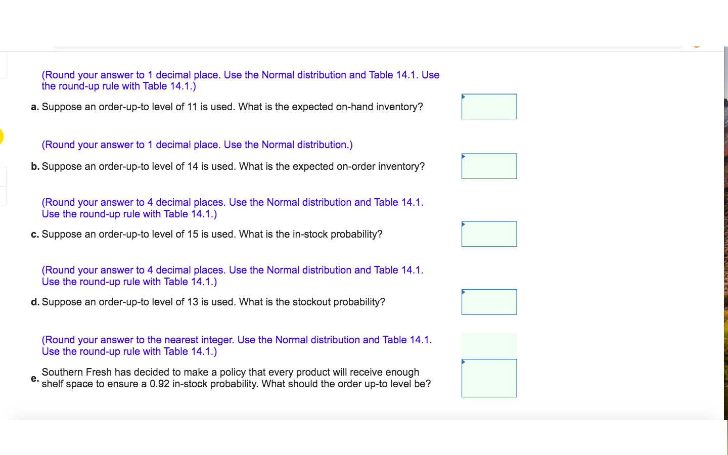 Solved -3.9 TABLE 14.1 The Distribution Function, F(z), and | Chegg.com