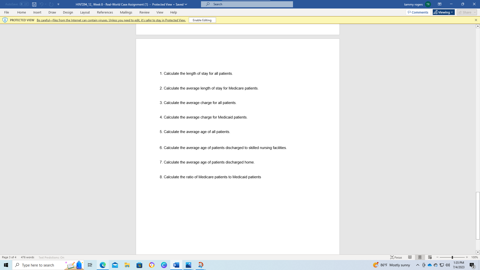 Solved The performance improvement committee of Community | Chegg.com