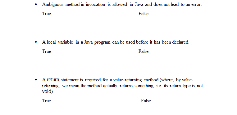 Solved Ambiguous method in invocation is allowed in Java and | Chegg.com