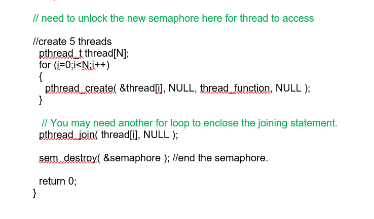 Solved Modify the following source code (where the green | Chegg.com