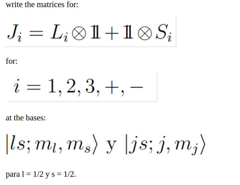 write the matrices | Chegg.com