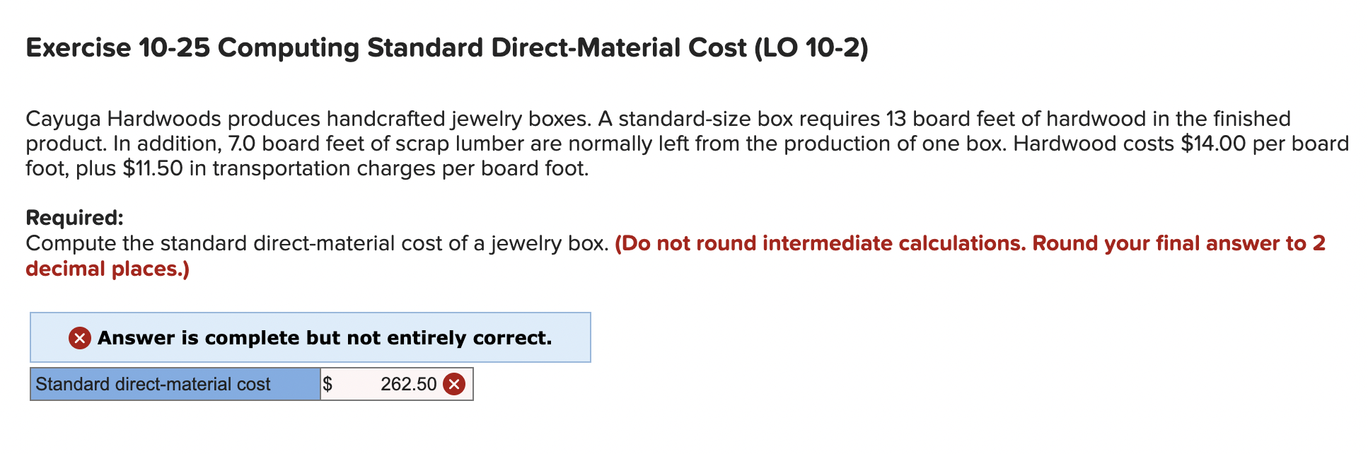 Solved Exercise 10-22 Straightforward Computation of | Chegg.com