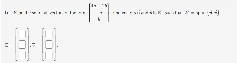 [Solved]: Let ( W ) be the set of all vectors of the for