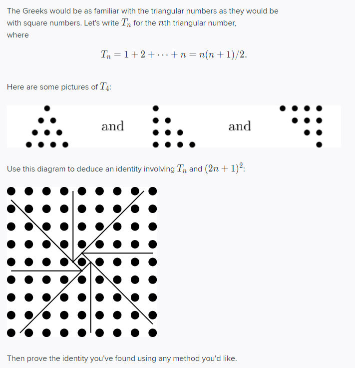 Solved The Greeks would be as familiar with the triangular | Chegg.com