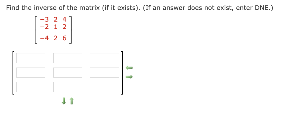 Solved Find the inverse of the matrix (if it exists). (If an | Chegg.com