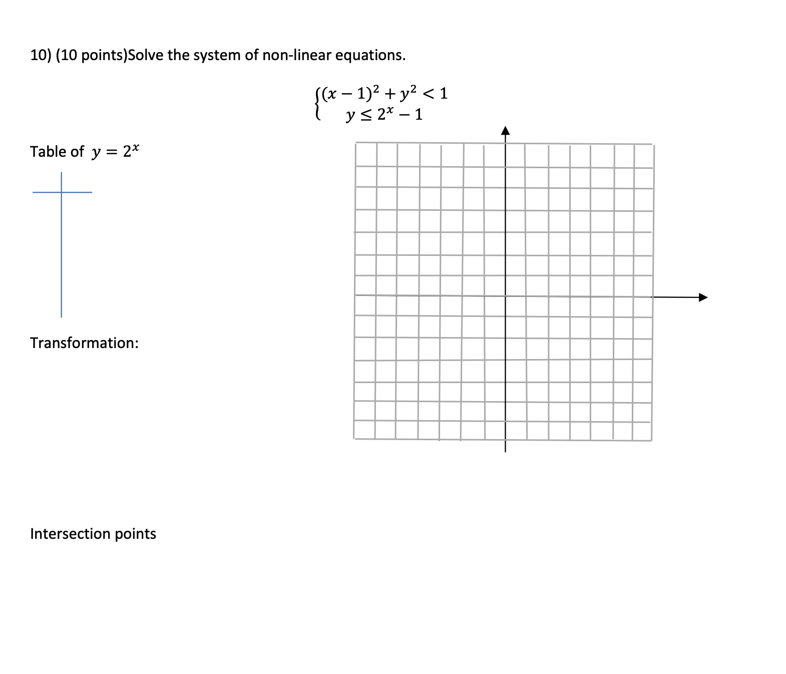 Solved 10) (10 points)Solve the system of non-linear | Chegg.com Solved 10) (10 points)Solve the system of non-linear | Chegg.com
