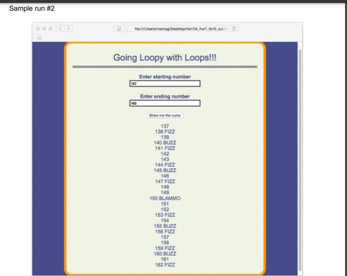 Solved The user will enter 2 numbers into a form, a starting | Chegg.com