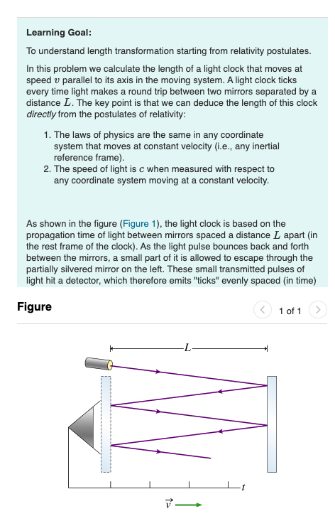 Solved Learning Goal: To understand length transformation | Chegg.com