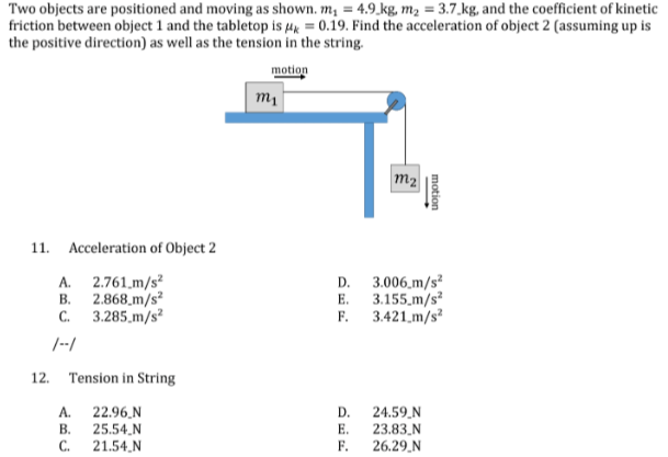 Solved Two objects are positioned and moving as shown. m = | Chegg.com