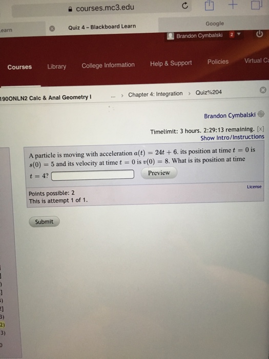 Solved A particle is moving with acceleration a (t) = 24t + | Chegg.com