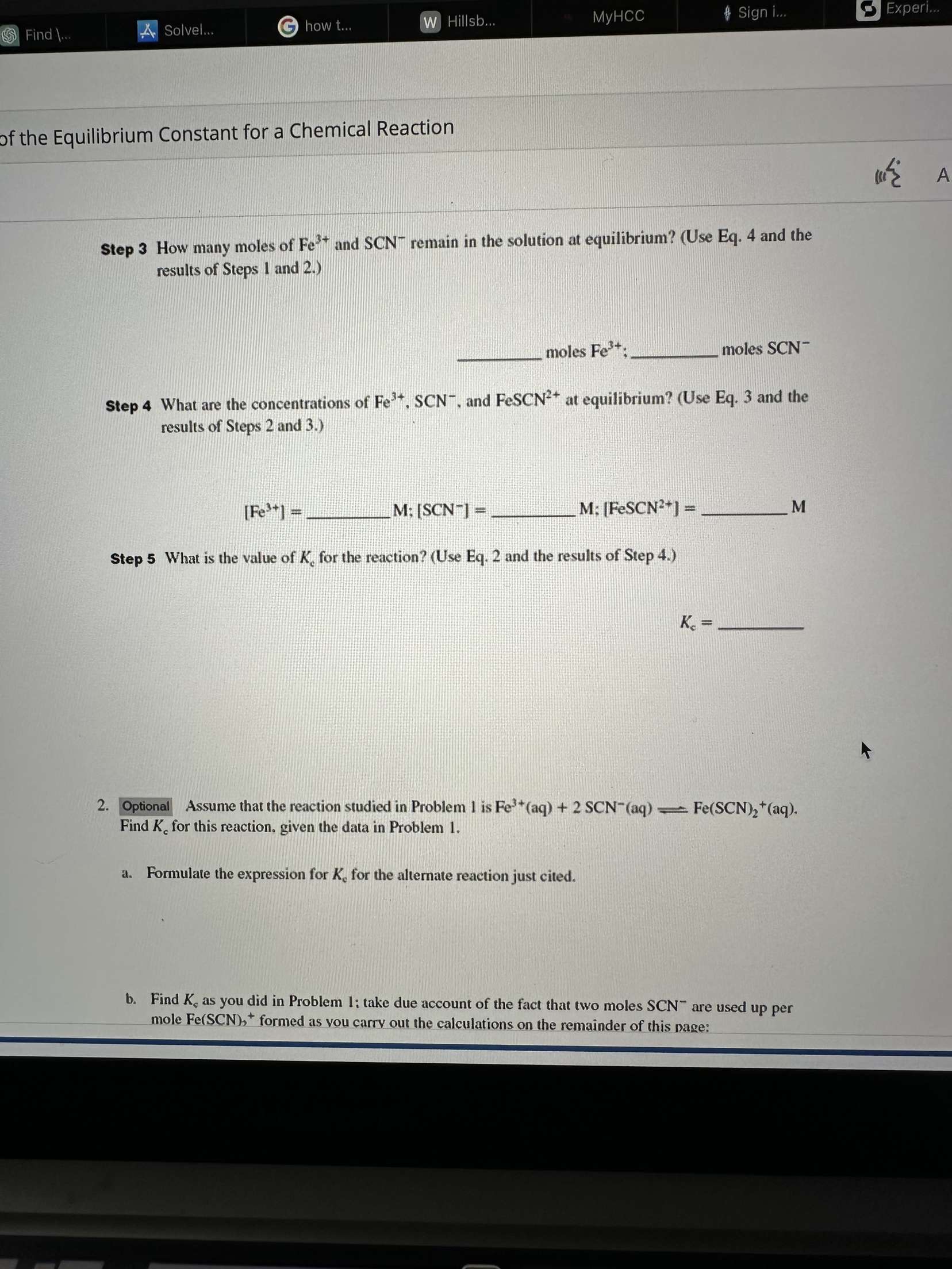 Solved Original Question: A student mixes 5.00mLof | Chegg.com