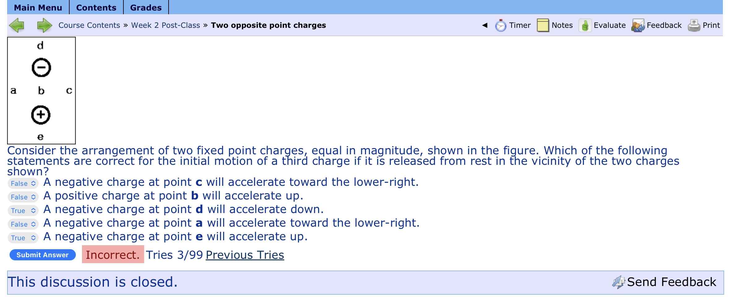Solved Course Contents » Week 2 Post-Class » Two opposite | Chegg.com
