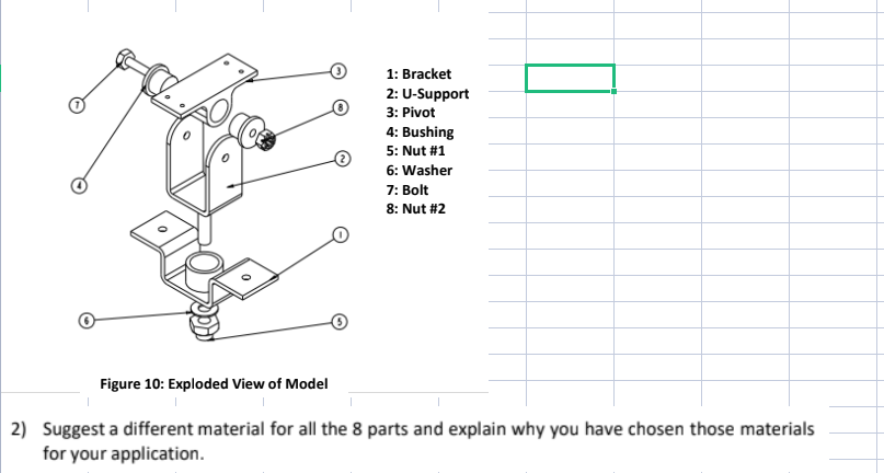 Solved Figure 10: Exploded View of Model 2) Suggest a | Chegg.com