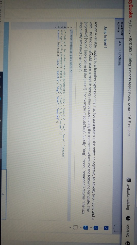 Solved zyBooks My library> ISYS 350: Building Business | Chegg.com