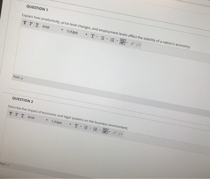 Solved QUESTION 1 Explain how productivity, price-level | Chegg.com