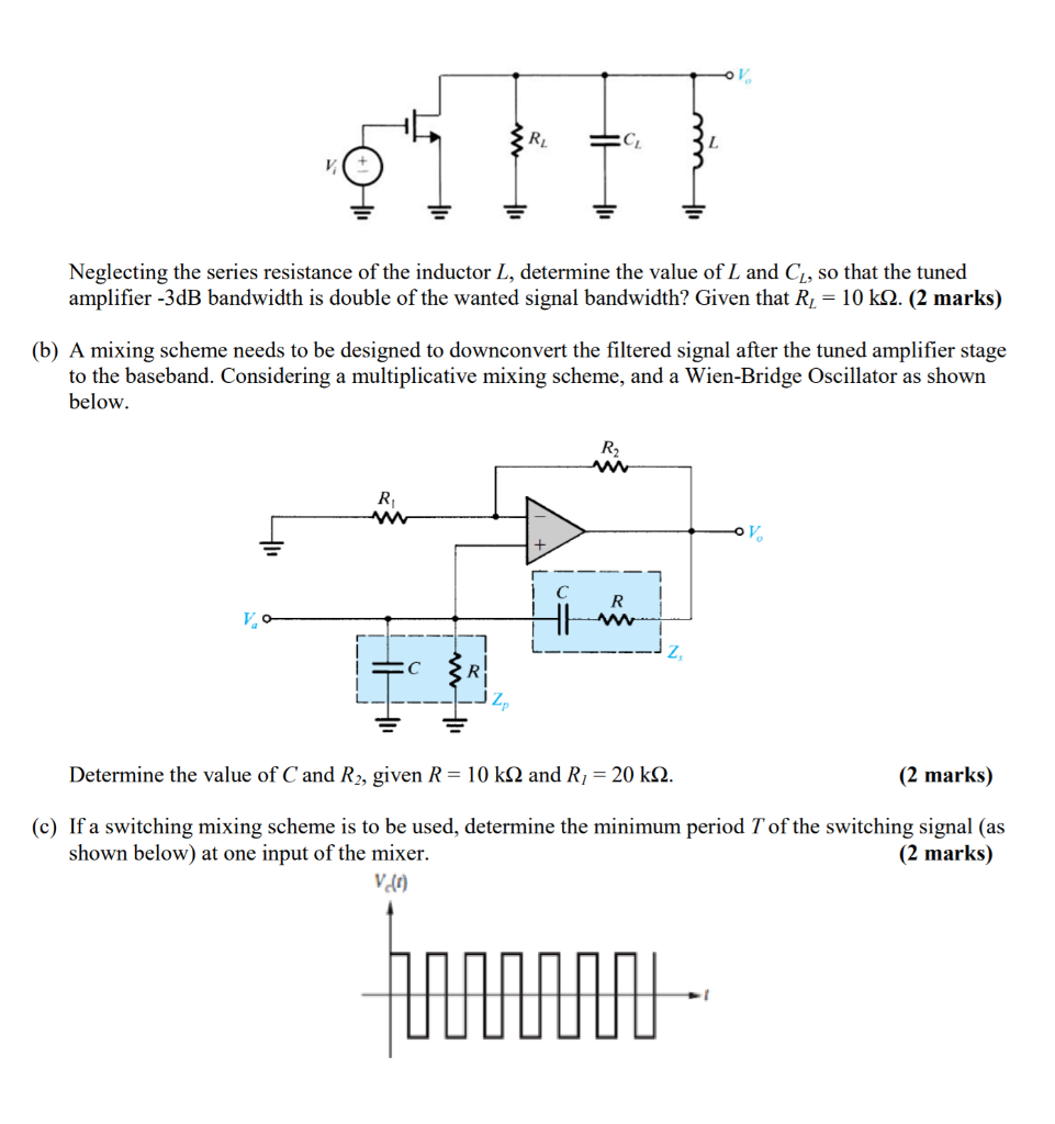 Solved 2. Considering a receiver 2) Considering a receiver | Chegg.com