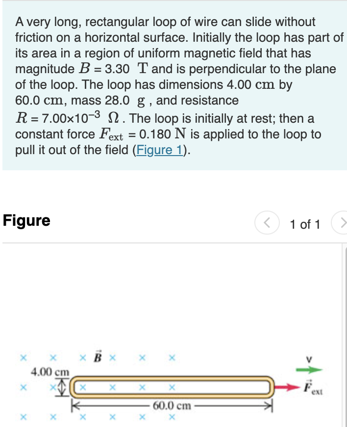 Solved Part A.) What is the acceleration of the loop when v | Chegg.com