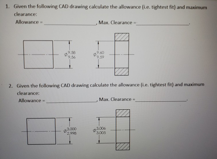 Solved 1. Given the following CAD drawing calculate the | Chegg.com