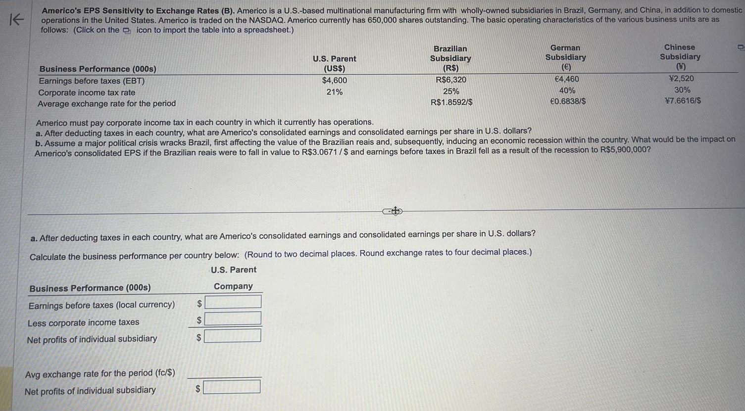 Solved follows: (Click on the ए icon to import the table | Chegg.com