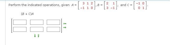 Solved 2 -1 0 Perform the indicated operations, given A - - | Chegg.com