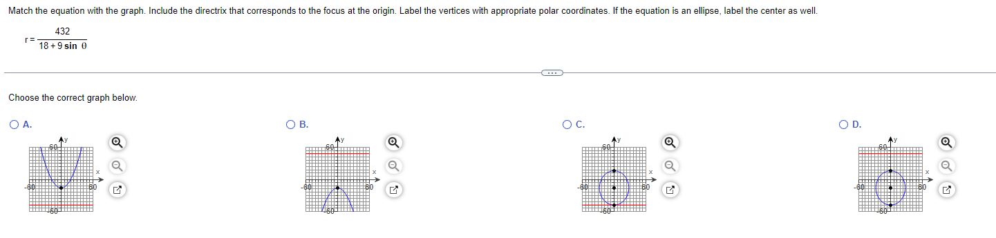 Solved Match the equation with the graph. Include the | Chegg.com