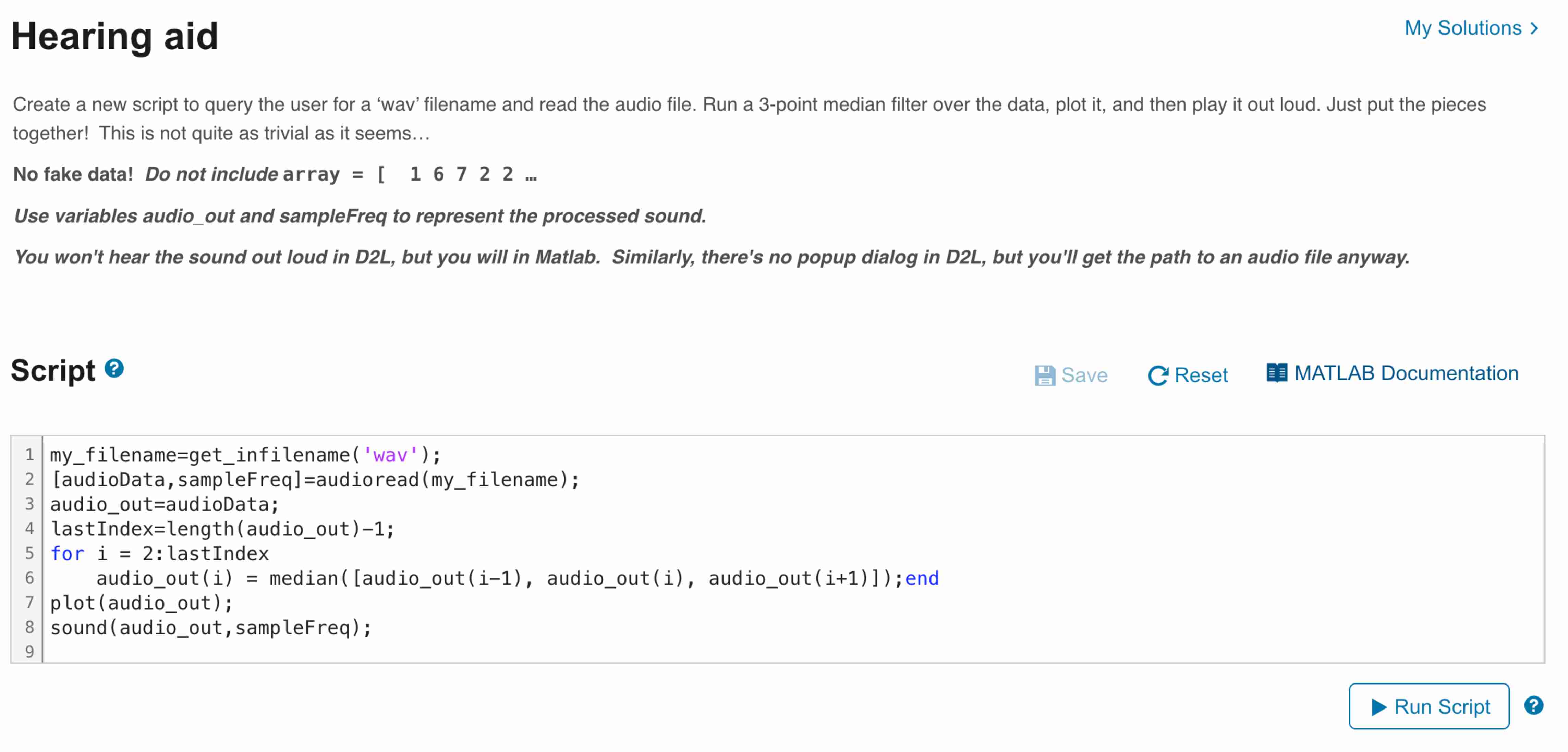 Solved This is in MatLab. It's telling me: Variable | Chegg.com