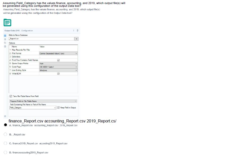 Assuming Field_Category has the values finance, | Chegg.com