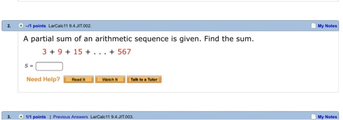Solved 2. -/1 points LarCalc11 9.4.JIT.002 My Notes A | Chegg.com